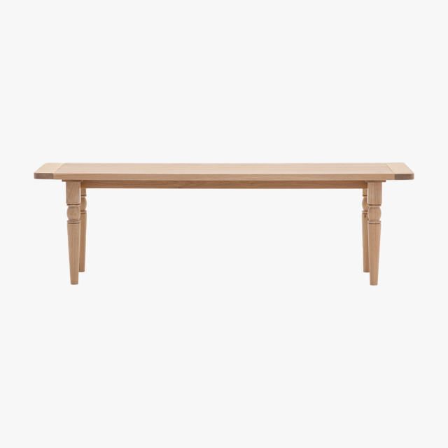 Harvest Dining Bench in Natural by Perch & Parrow | ufurnish.com