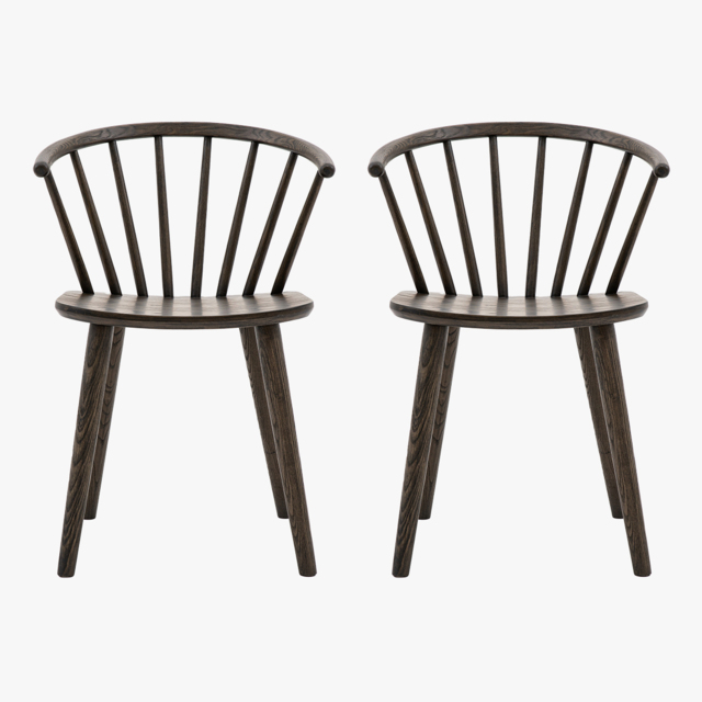 Whittle Dining Chair in Mocha, Set of 2 by Perch & Parrow | ufurnish.com