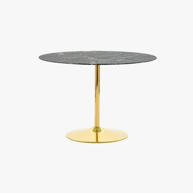 Jude Dining Table in Black Marble by Perch & Parrow | ufurnish.com