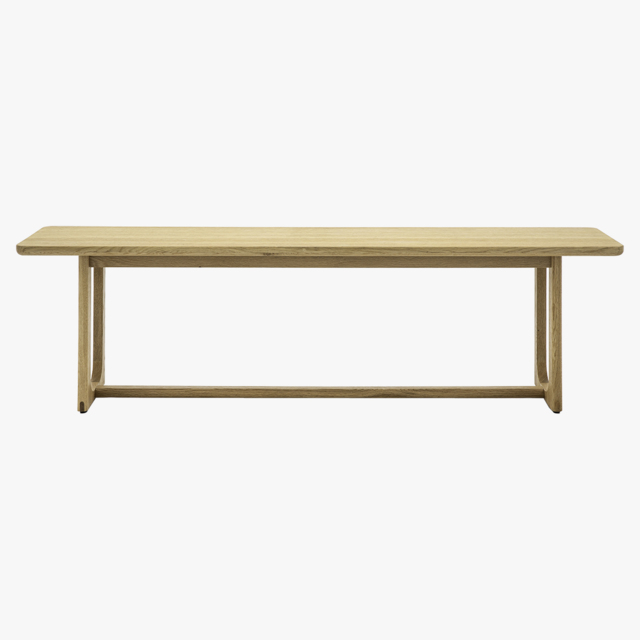 Whittle Dining Bench in Natural by Perch & Parrow | ufurnish.com