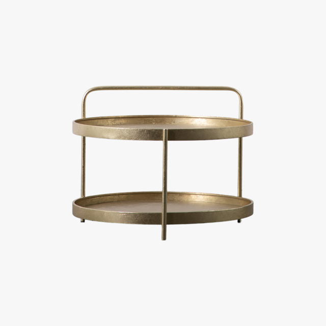 Decker Coffee Table in Gold by Perch & Parrow | ufurnish.com