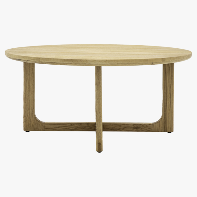 Whittle Round Coffee Table in Natural by Perch & Parrow | ufurnish.com