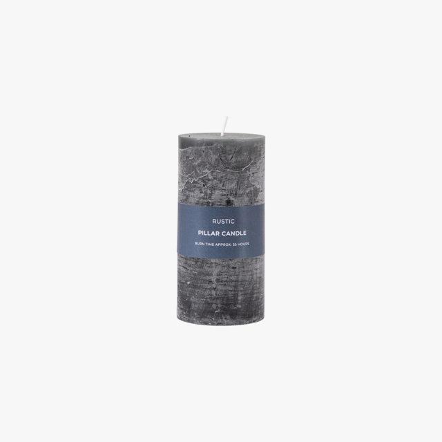 Country pillar Candle in Slate Large Pack of 2 by Perch & Parrow ...