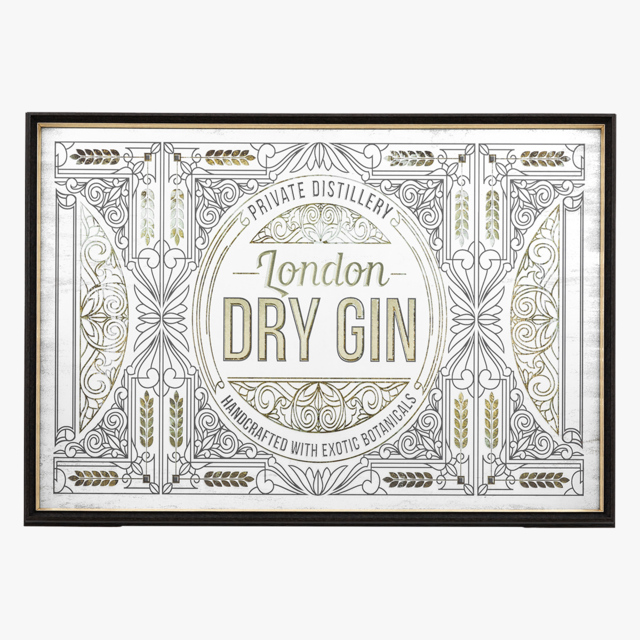 Retro Botanical Gin Mirror by Perch & Parrow | ufurnish.com