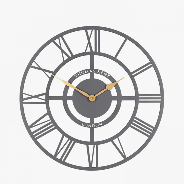 Cyrus Wall Clock in Slate by Perch & Parrow | ufurnish.com