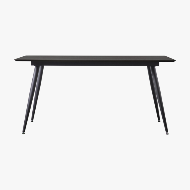 Round-Up Rectangle Dining Table in Black by Perch & Parrow | ufurnish.com