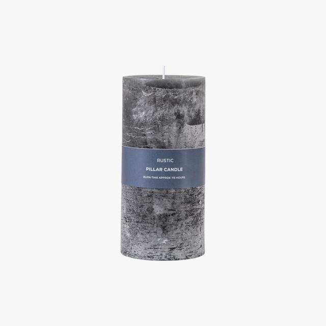 Country pillar Candle in Slate Large by Perch & Parrow | ufurnish.com