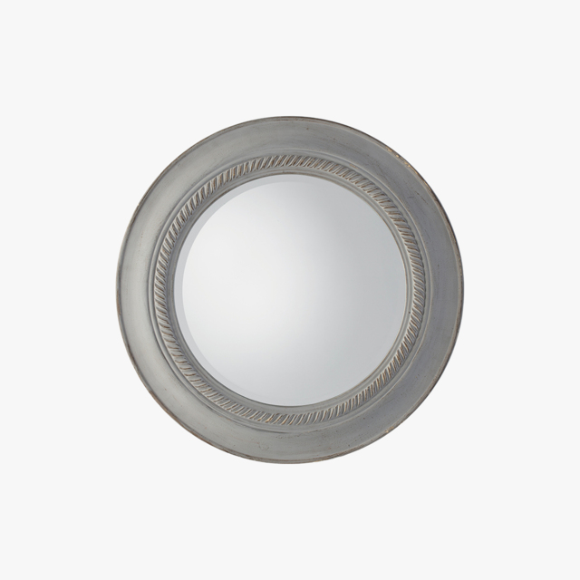Tyler Round Wall Mirror in Grey by Perch & Parrow | ufurnish.com