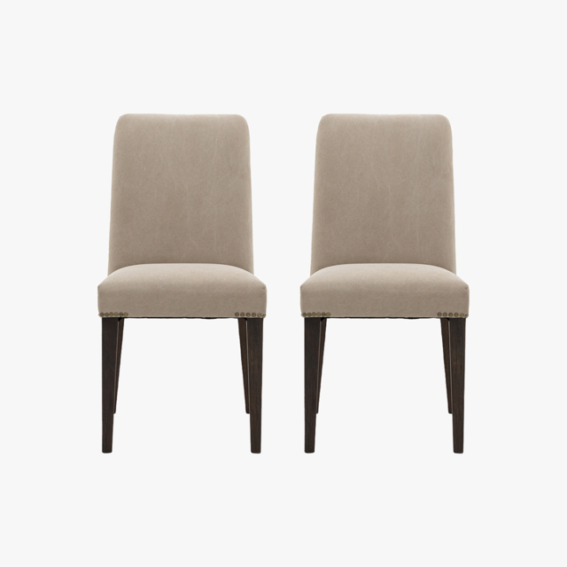 Chateau Dining Chair in Cement & Coffee - Set of 2 by Perch & Parrow ...
