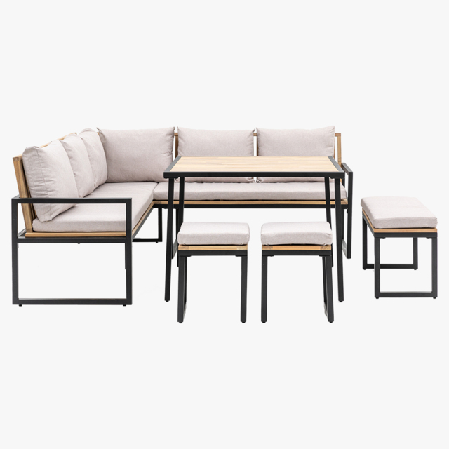 Reveler Corner Dining Set by Perch & Parrow | ufurnish.com