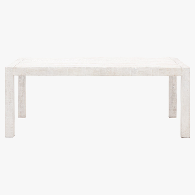 Seville Mango Dining Table in Whitewash by Perch & Parrow | ufurnish.com