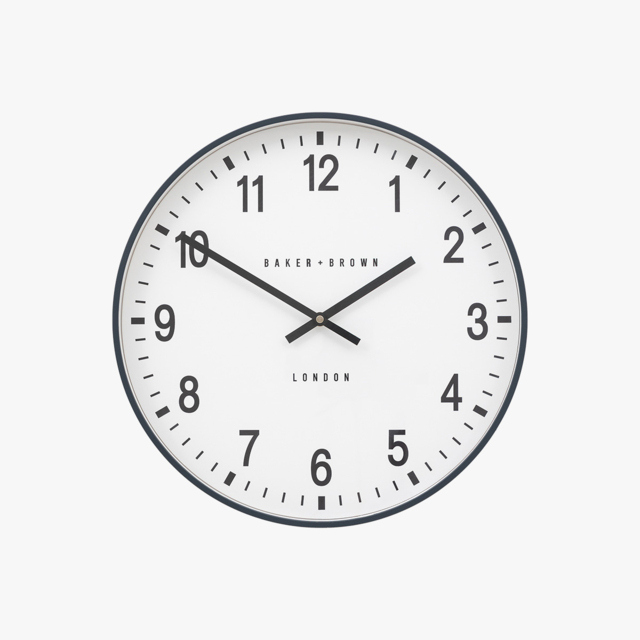 Dorian Wall Clock in Grey by Perch & Parrow | ufurnish.com