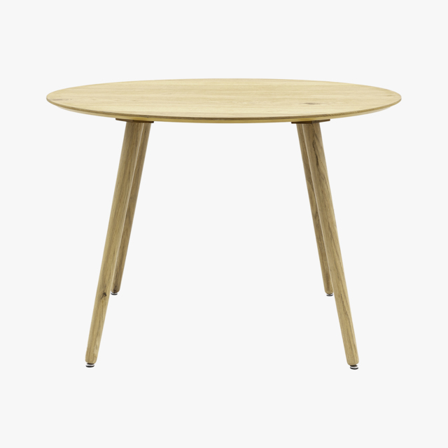 Modaro Round Dining Table in Natural by Perch & Parrow | ufurnish.com