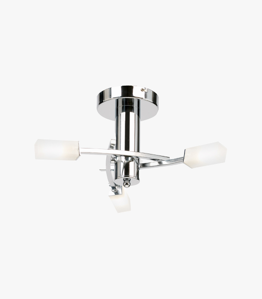 Addie Chrome Ceiling Light, Small by Perch & Parrow | ufurnish.com