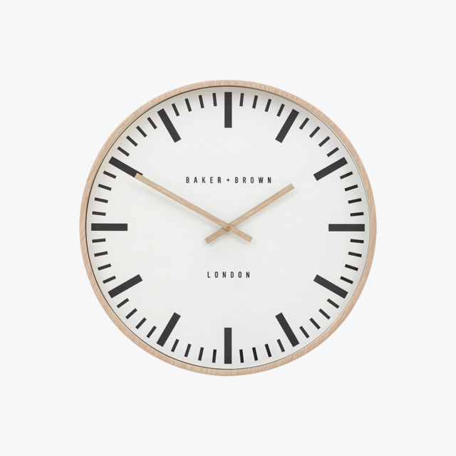 Otto Clock in Oak by Perch & Parrow | ufurnish.com