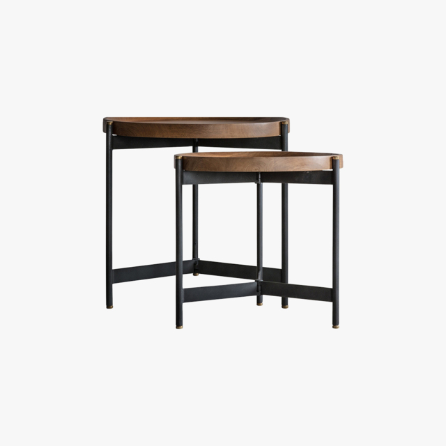 Seneca Mango Nesting Tables by Perch & Parrow | ufurnish.com