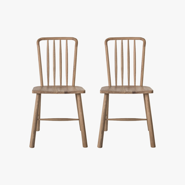 Rebecca Oak Dining Chair in Natural, Set of 2 by Perch & Parrow ...