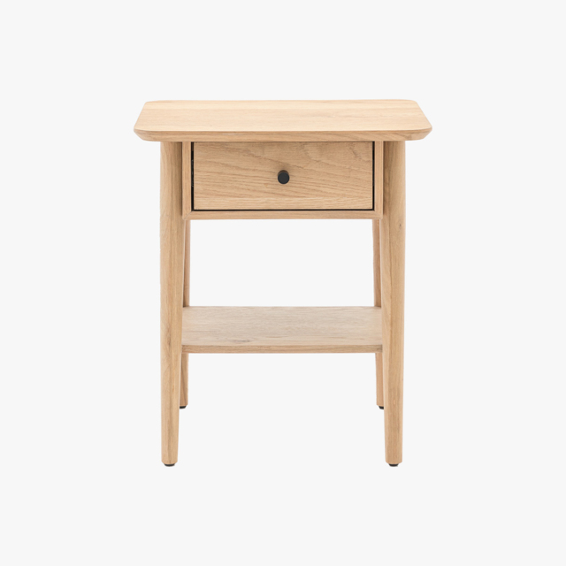 Modaro 1 Drawer Bedside Table in Natural by Perch & Parrow | ufurnish.com