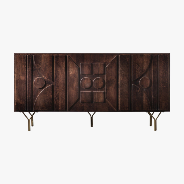 Rachel 3 Door Sideboard by Perch & Parrow | ufurnish.com