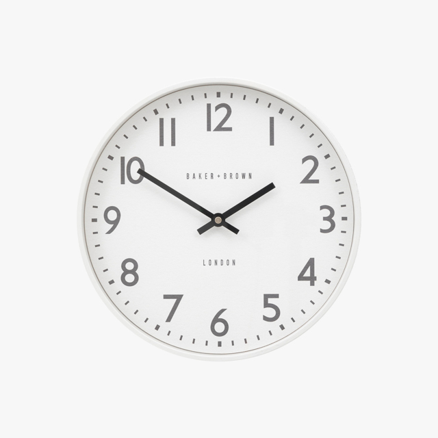 Ezra Wall Clock in Putty by Perch & Parrow | ufurnish.com