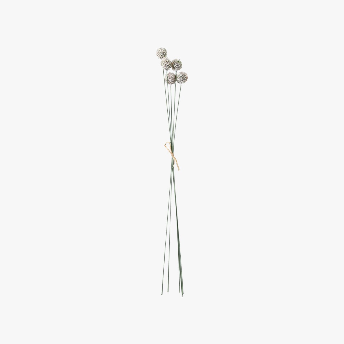 Lanzini Faux Echinops Bundle Stem in White Set of Twelve by Perch ...