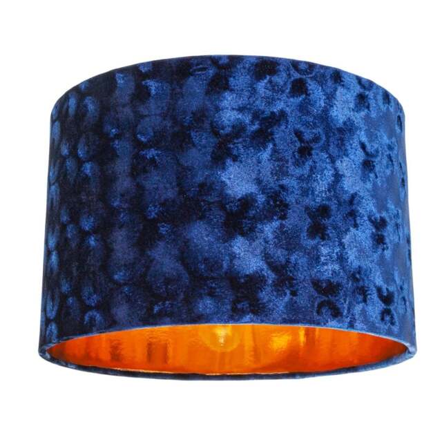 "Rackhams Modern Metallic Navy Hammered Effect Crushed Velvet 12 ...
