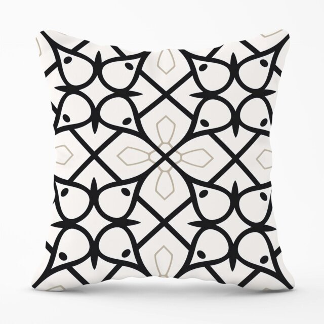 Rackhams Arabic Style Pattern Outdoor Cushion - - 45cm x 45cm by ...