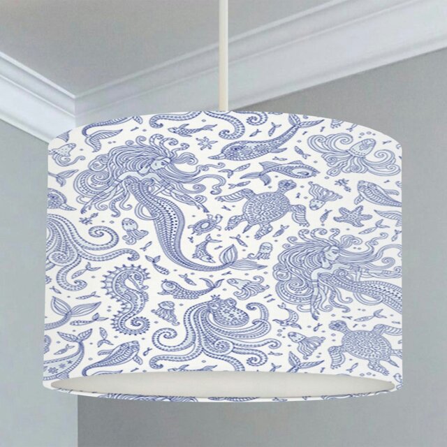 Rackhams Mermaid Under The Sea Lampshade - Ceiling - 25cm by Rackhams ...