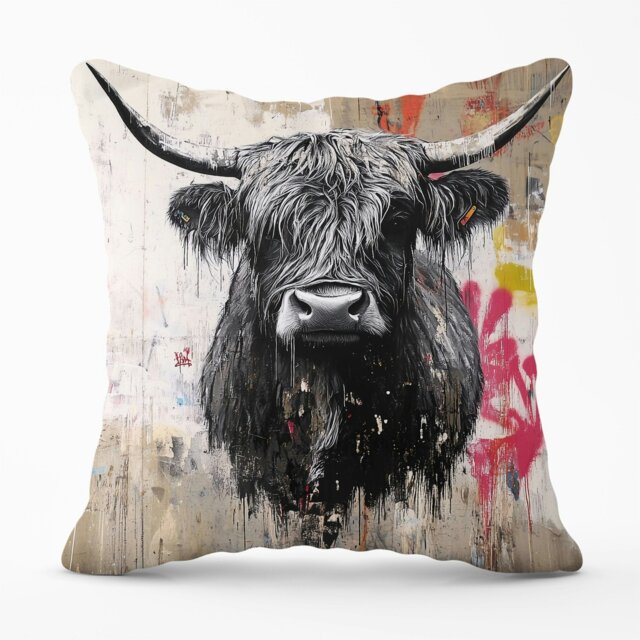 Rackhams Urban Highland Cow Cushions - - 60cm x 60cm by Rackhams ...