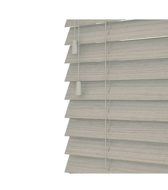Rackhams River Oak Wooden Venetian Blinds With Strings (130cm drop ...