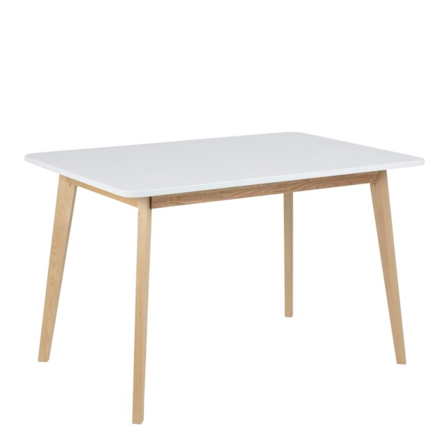 Rackhams Raven Dining Table in White & Oak - 1 by Rackhams | ufurnish.com