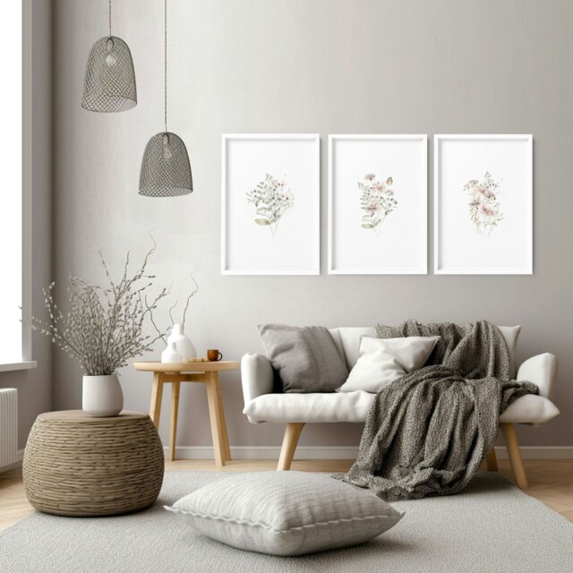 Rackhams Hallway Wall Art - Set of 3 wall art prints - 16 x 22 inches ...