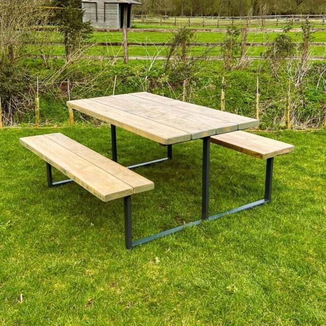 Rackhams Bespoke Collection - Outdoor Picnic Table & Bench Set - L ...