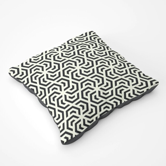 Rackhams Hexagonal Geometric Pattern Floor Cushion - by Rackhams ...