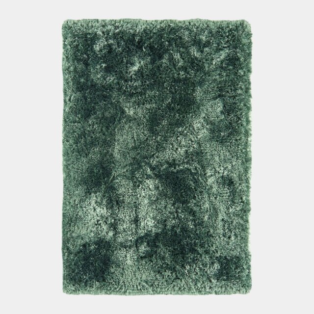 Rackhams Luxurious Hand-Woven Deep Shaggy Rug - Grande - Petrol by ...