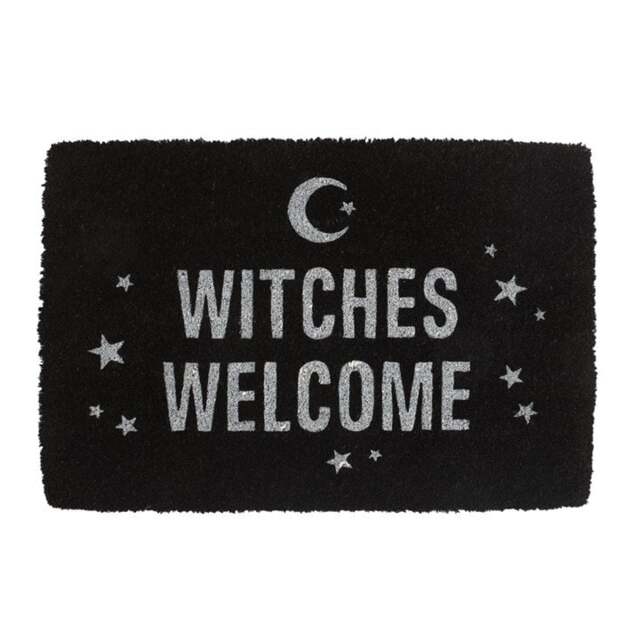 Rackhams Black Witches Welcome Doormat - Black - Coir - 1 by Rackhams ...