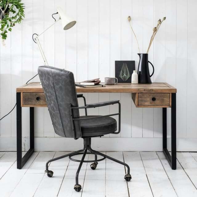 Rackhams Williamsburg Collection - Reclaimed Wood Desk - by Rackhams ...