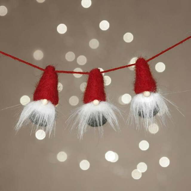 Rackhams Needle-Felt Christmas Elves Garland Decoration Craft Kit by ...
