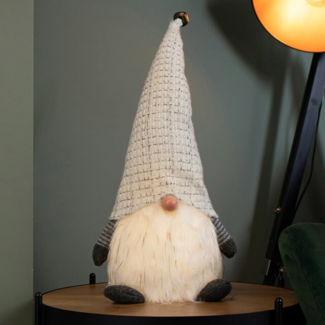 Rackhams 50cm Battery Operated Christmas Sitting Gonk Decoration in ...
