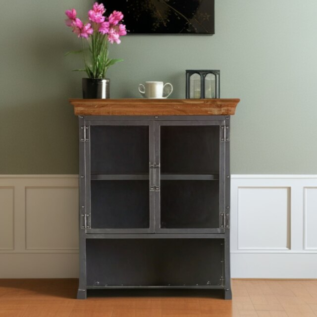 Rackhams Dunphy Industrial Sideboard Hutch Wood & Metal - Wood - 1 by ...