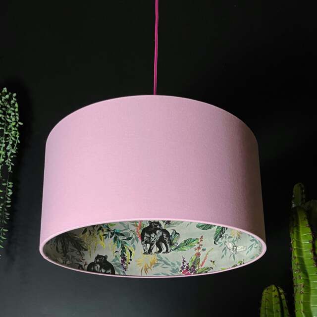 "Rackhams Dust Deadly Night Shade Silhouette Lampshade in Blush ...