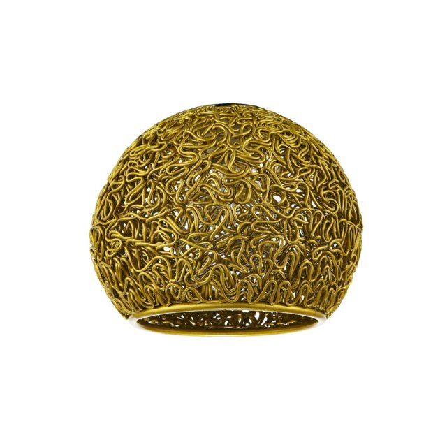 Rackhams Retro Industrial Style Round Twisted Wire Mesh Metal Lamp ...