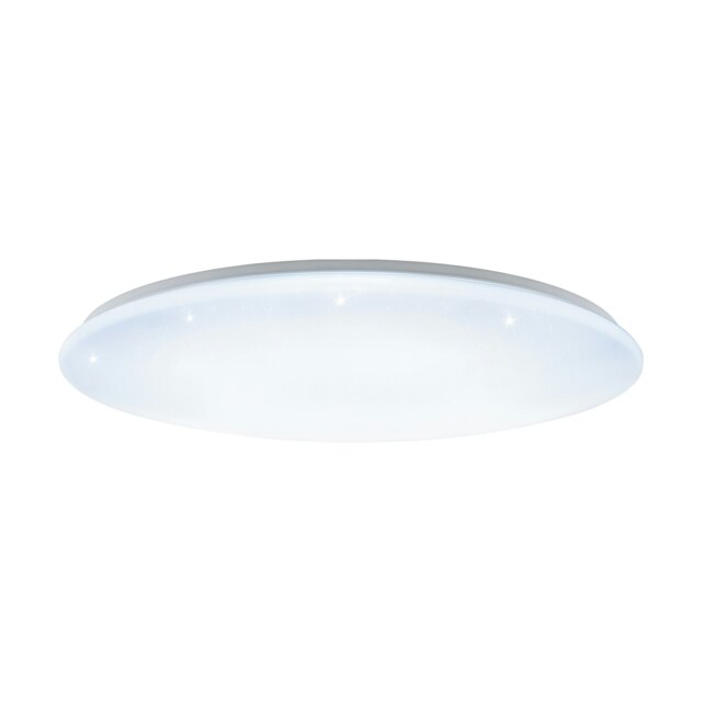 Rackhams Flush Ceiling Light Colour White Shade White Plastic With ...