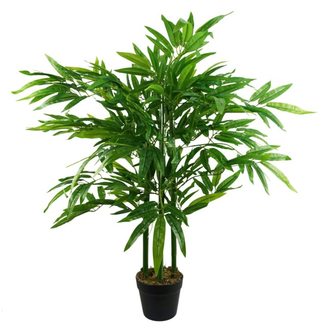 Rackhams 90cm Leaf Design UK Realistic Artificial Bamboo Plants / Trees ...