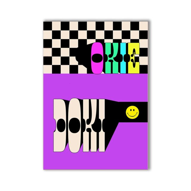 Rackhams Okie Doki Art Print - A4 by Rackhams | ufurnish.com