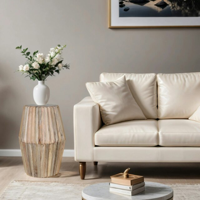 Rackhams Rayne Mango Wood End Table - 19X19X58cm (LXDXH) - Wood - 1 by ...