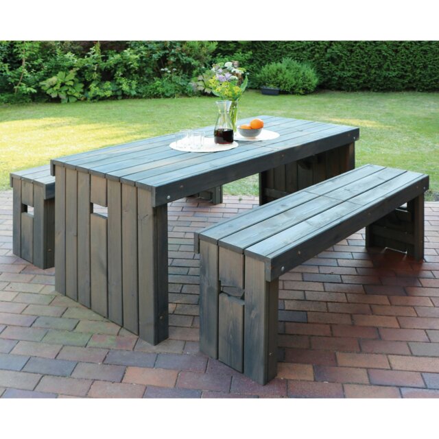 Rackhams Rotterdam Garden Dining Table and Bench Set - 1 by Rackhams ...