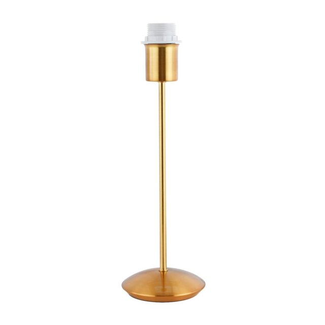 Rackhams Contemporary and Sleek Brushed Gold Metal Table Lamp Base with ...