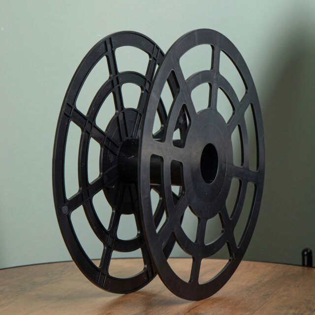 Rackhams 26cm x 9cm Black Plastic Christmas String Light Storage Reel ...