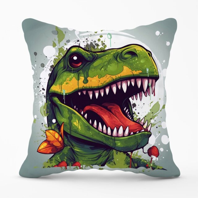 Rackhams Laughing T-Rex Cushions - - 45cm x 45cm by Rackhams | ufurnish.com